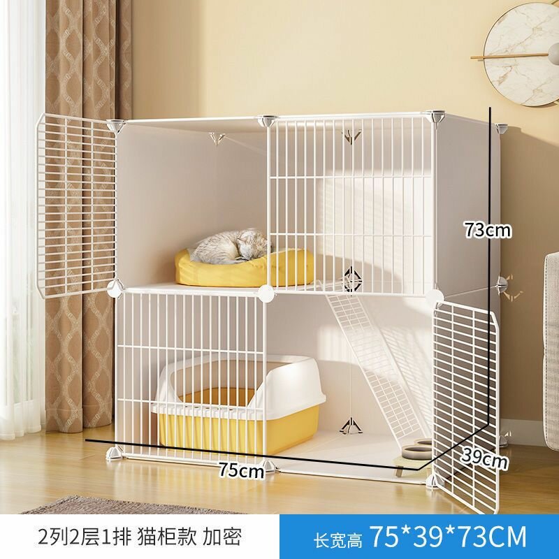 Клетка для кошек для домашнего использования, кошачья вилла с туалетом, очень просторная клетка для домашних животных, трехъярусная клетка для кошек, кошачье гнездо