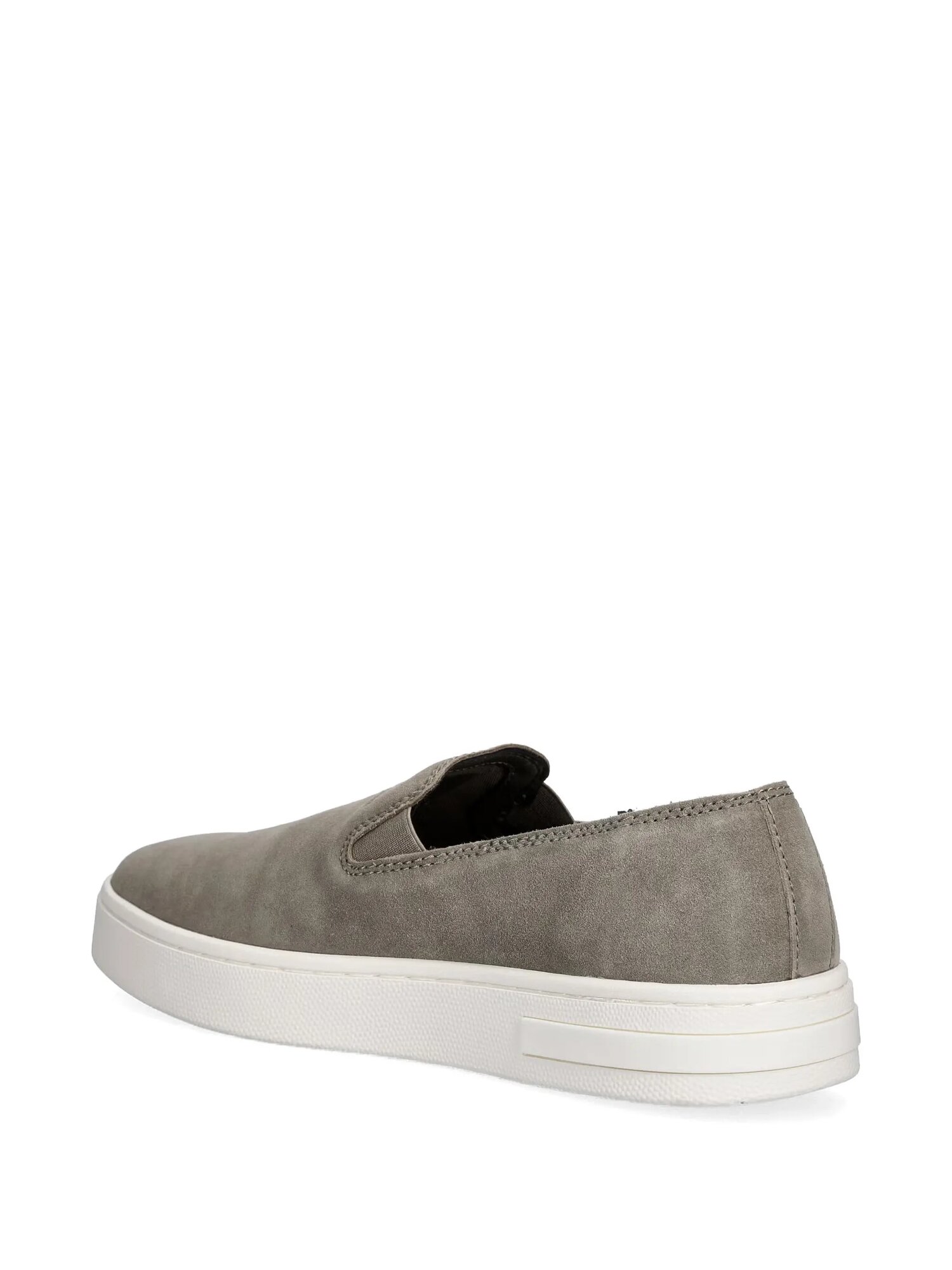 Кроссовки Armani Exchange Logo-embossed slip-on sneakers, размер 11, grey — фото 1