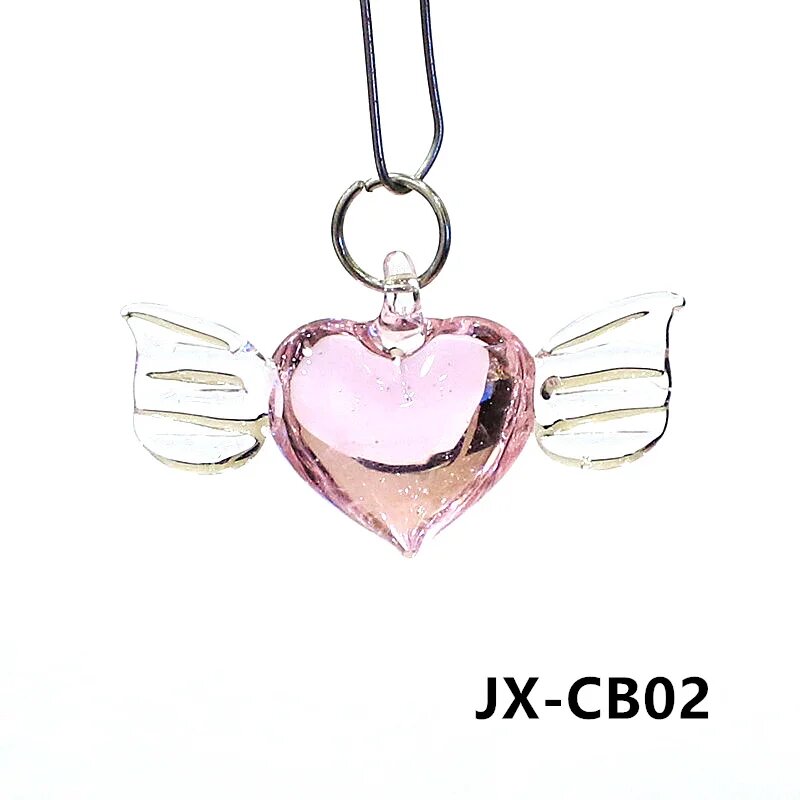 JSSMTLP Мурано стеклянная подвеска сердце многоцветное JX-CB02