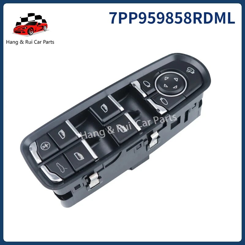 Кнопка управления стеклоподъемником передней левой двери 7PP959858RDML для Porsche Cayenne, Macan, Panamera 2011-2017 7PP959858RDML