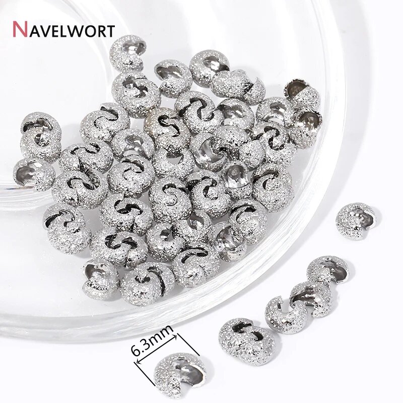 Концевики для бижутерии NAVELWORT, 10 шт, Rhodium plated