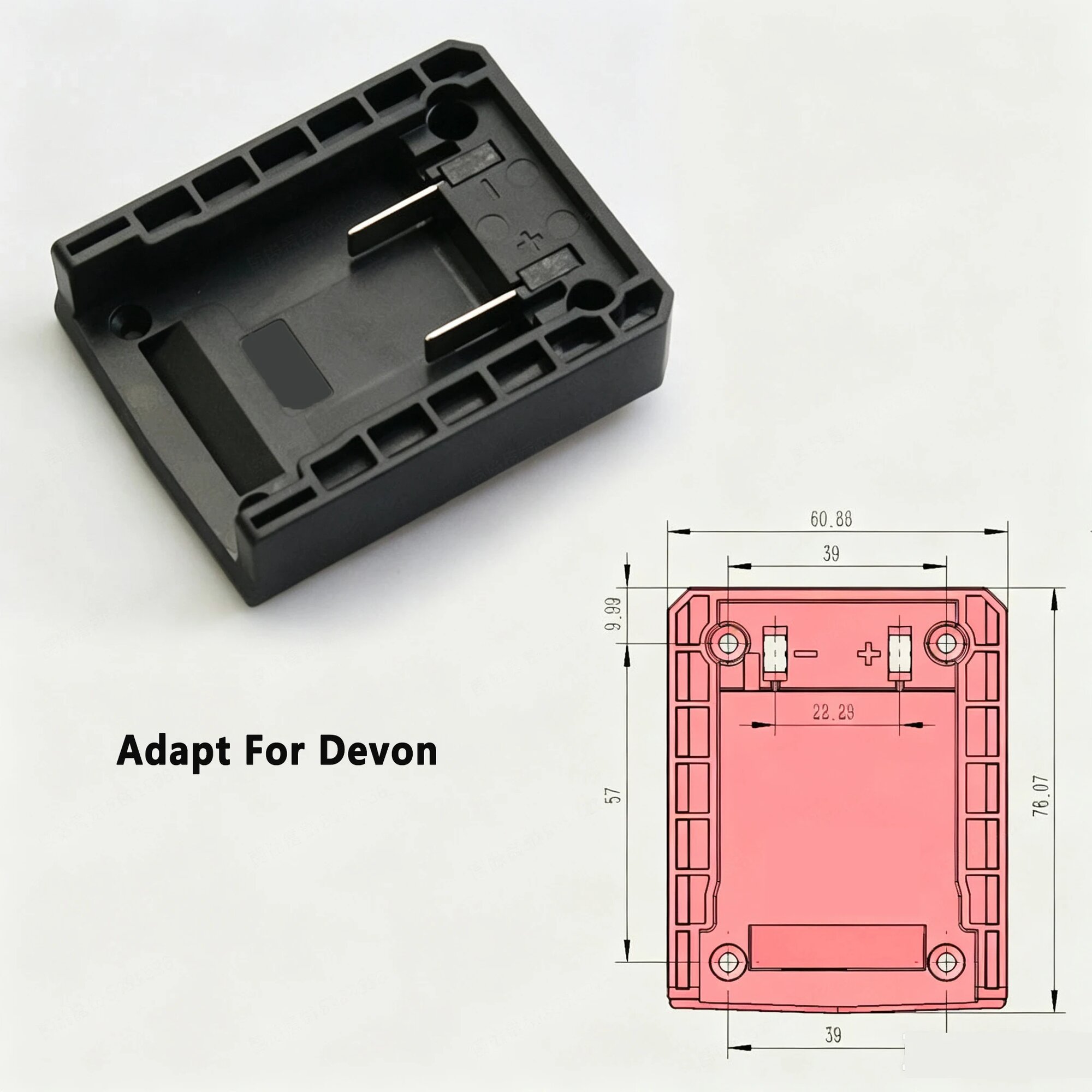 Корпус аккумулятора 18В Black for Devon
