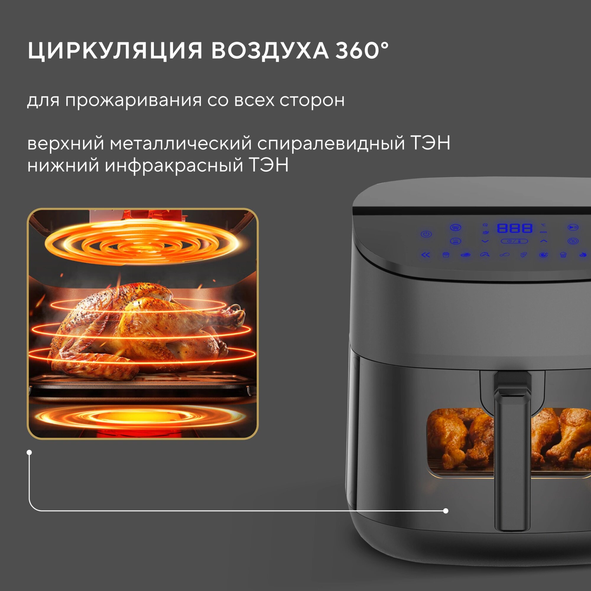 Аэрогриль HYUNDAI HYF-5457 — фото 1