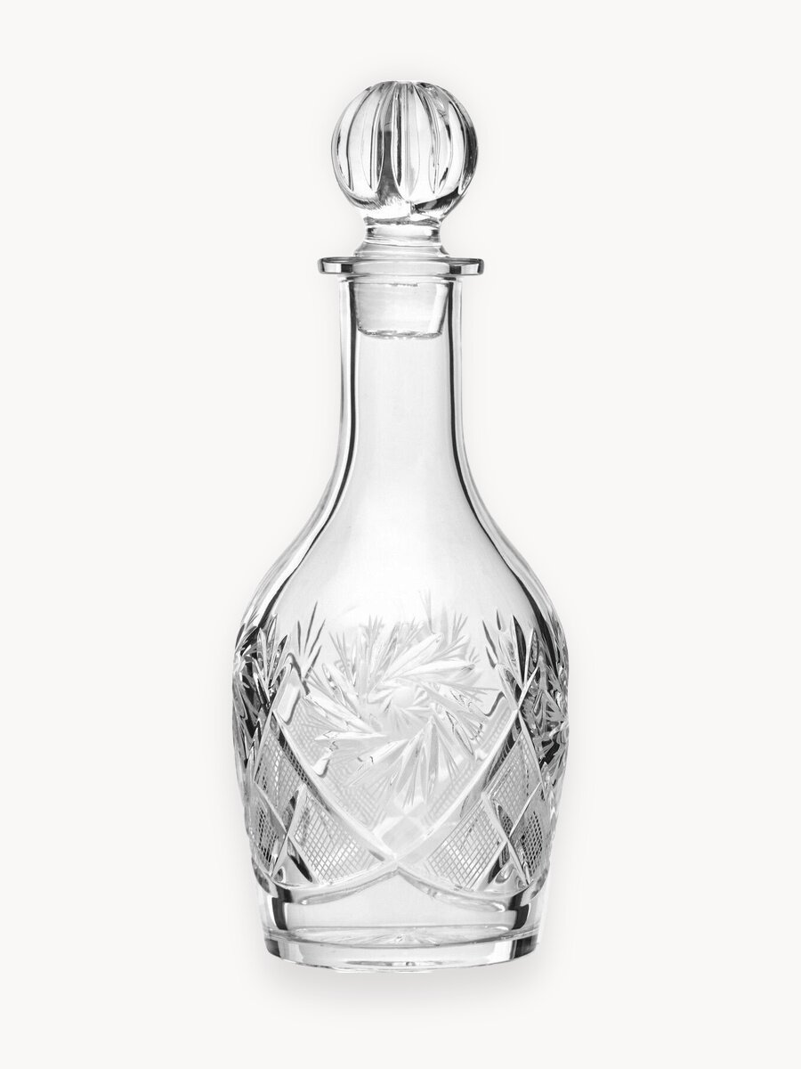Хрустальный графин для водки вина алкогольных напитков без ручки 0,45 л Неман 4319-1000/1