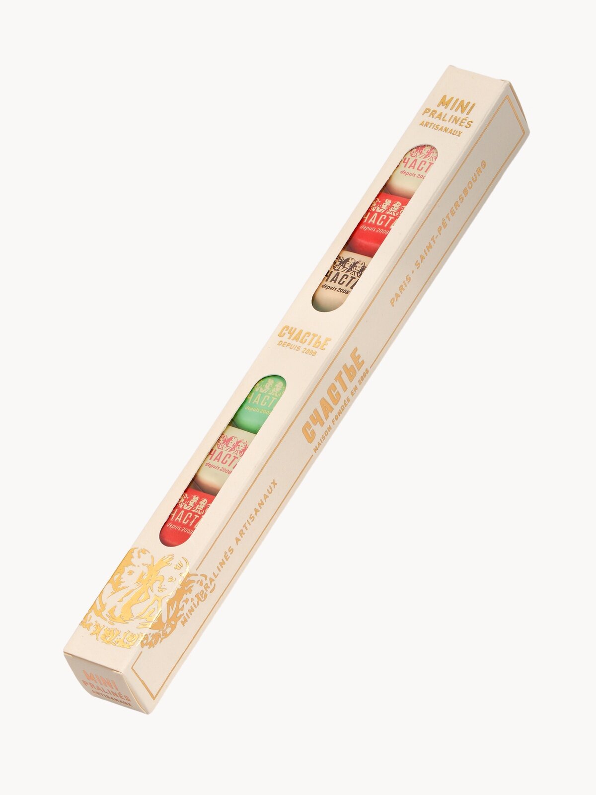 Конфеты ассорти мини-пралине счастье в молочном шоколаде, набор из 10 шт конфет 85г