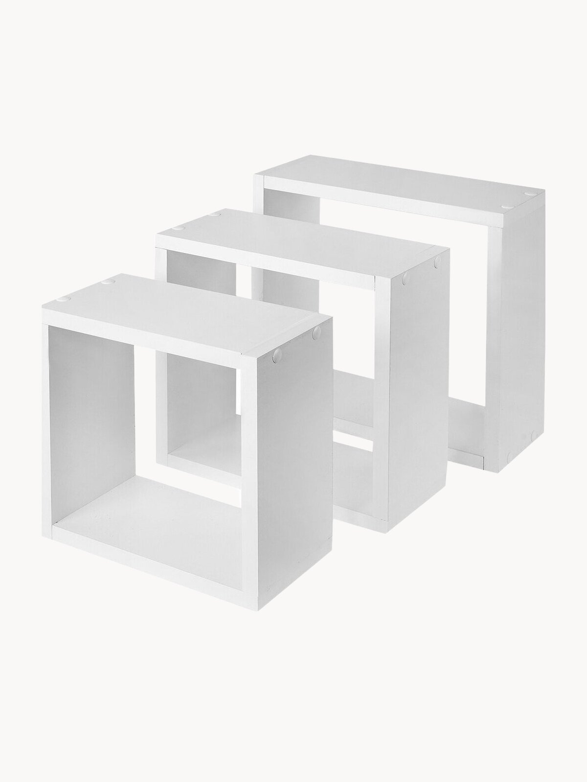 Полка Философия Уюта Настенная белая 24х24, 27х27, 30х30 см