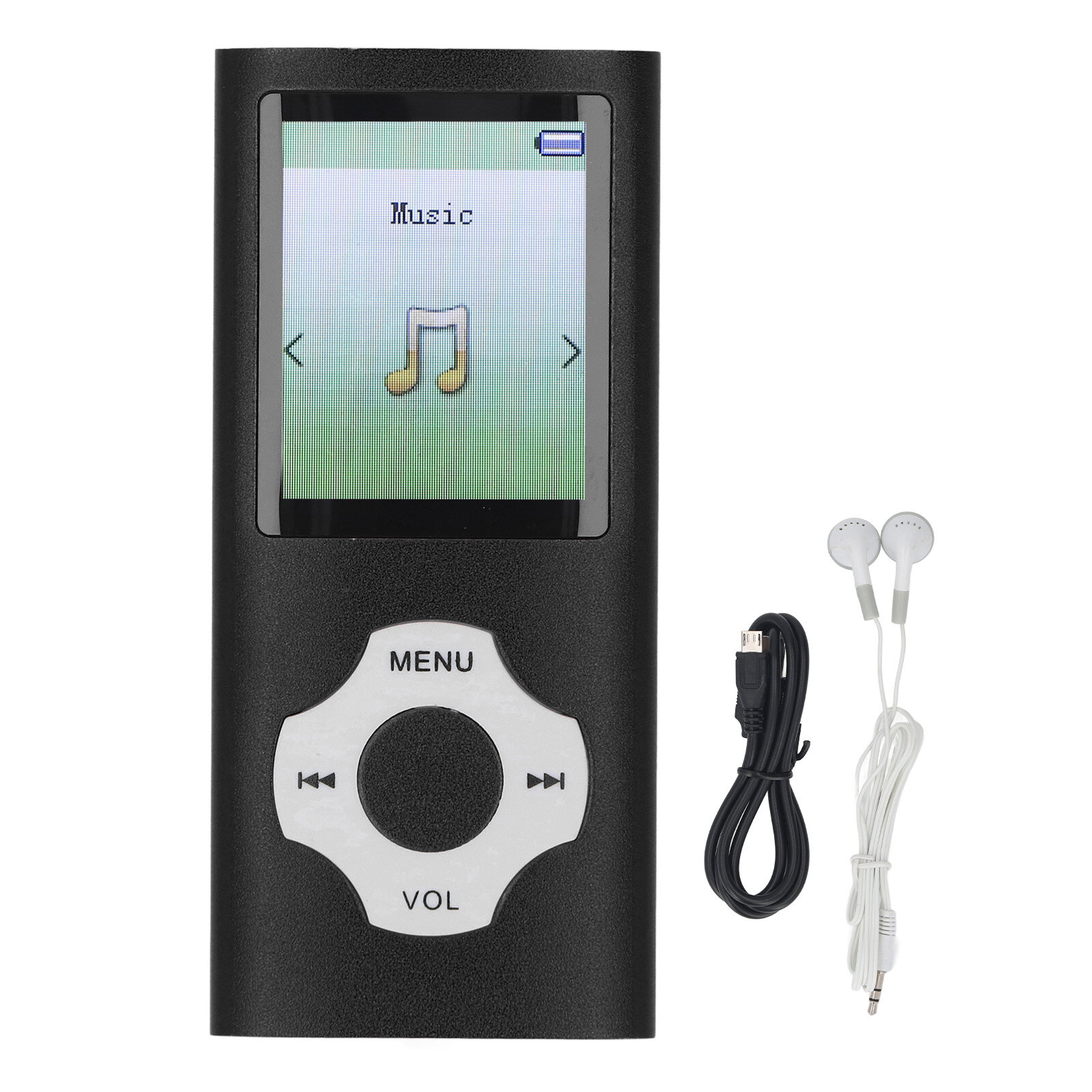 MP3 MP4 Player HiFi Sound 1.8in Color Screen 128GB Expandable Portable Video Music Player with Electronic Book Voice Record