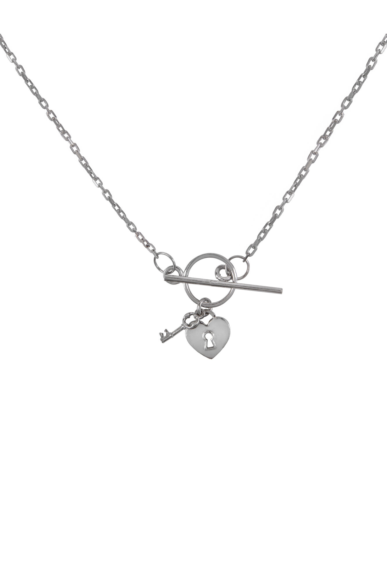 Колье, серебро, 925 проба, родирование