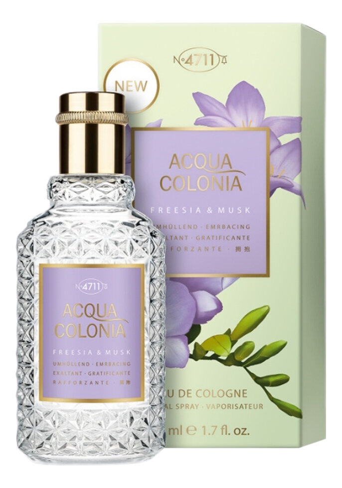 Духи мужские. Одеколон 4711 Maurer & Wirtz Acqua Colonia Freezia & Musk. Для мужчин. 50 мл.