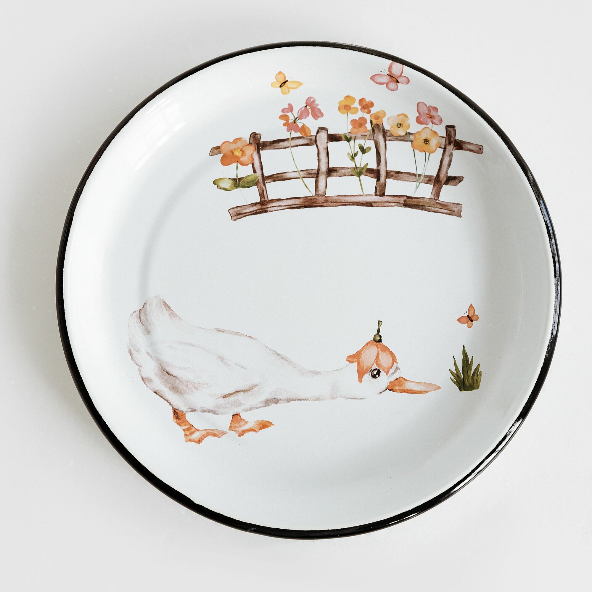 Тарелка эмалированная Эмалика "Стёпа" 22 см