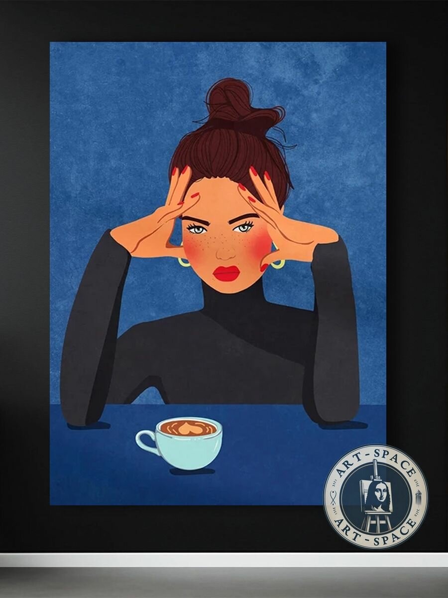 Картина на стену - "Девушки, эпатаж и провокация / Поп арт" , 50х70 см.