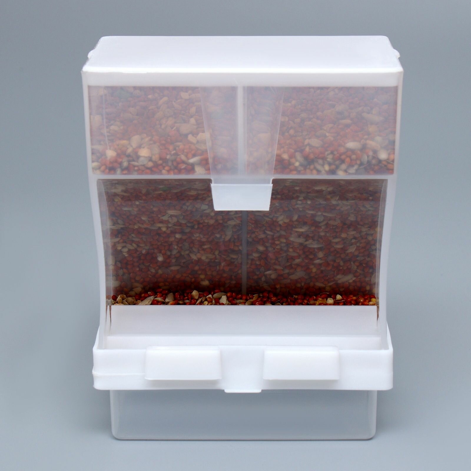 Автокормушка для птиц Пижон 8.5 8 15.4 см, белая 7