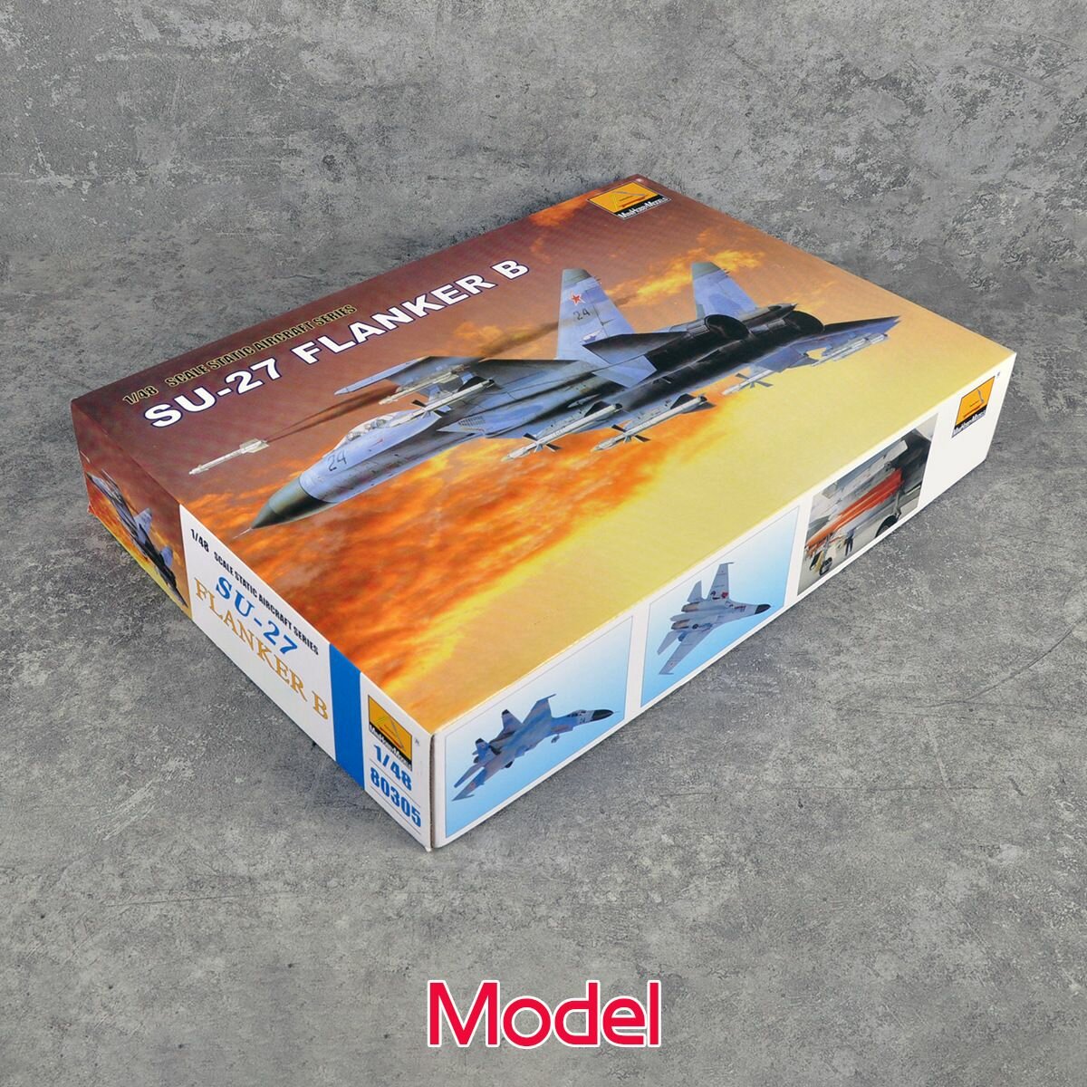Трубач, 80305, 1:48, российский истребитель Су-27 Фланкер Б, сборная модель, модель самолета