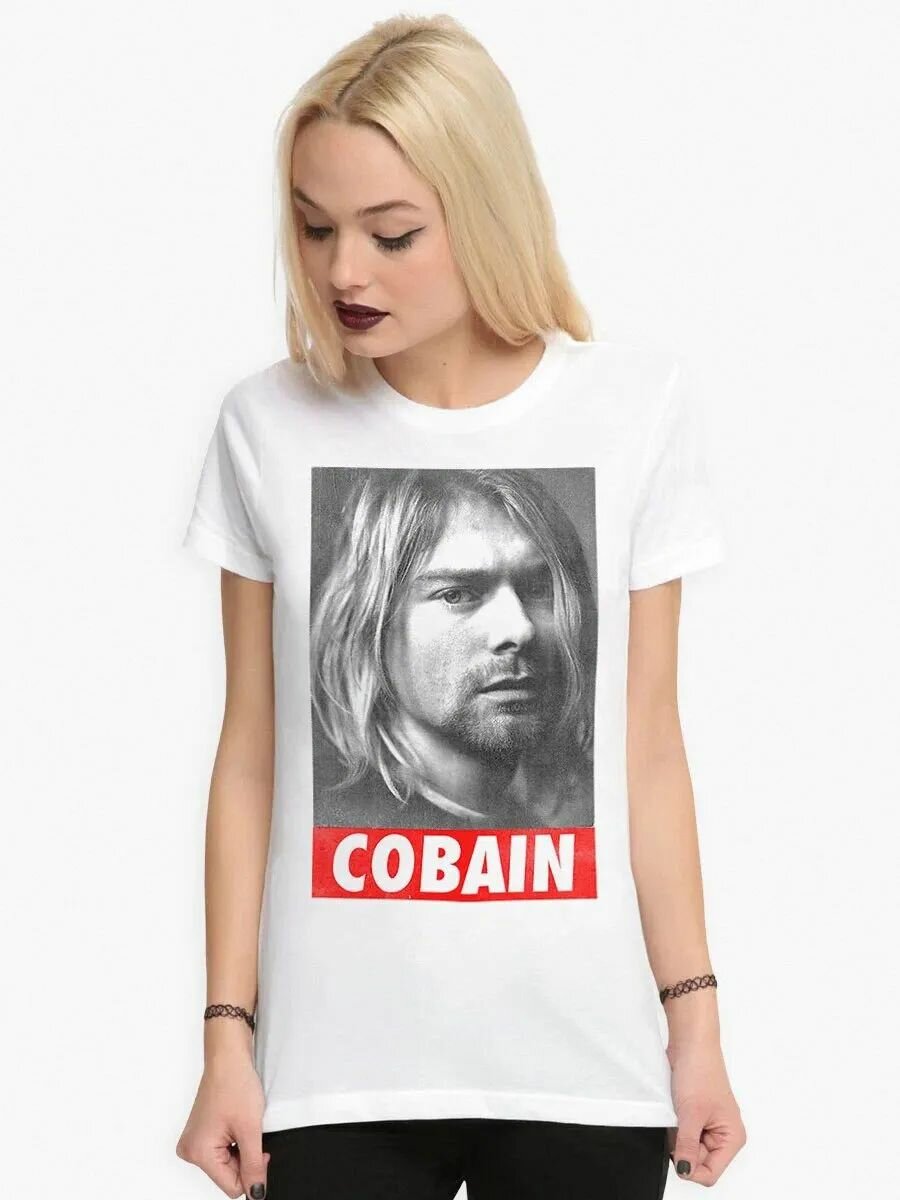 Футболка Нирвана / Курт Кобейн / Женская