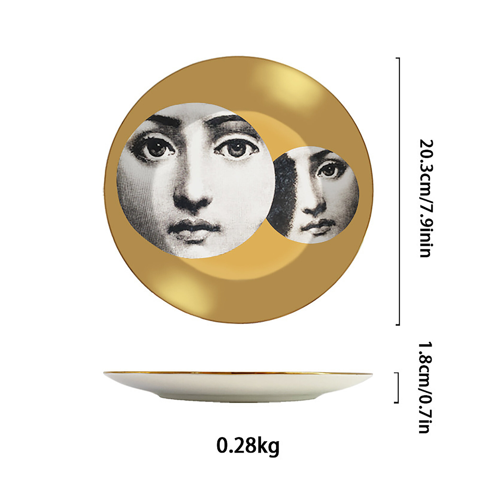 Декоративные керамические изделия в итальянском стиле тарелка 20.5cm