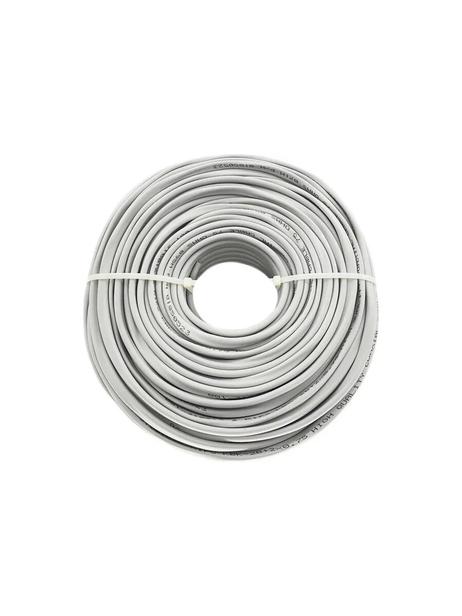 Кабель видеонаблюдения КВК-2В+2Х0,75 мм ССА внутренний 200 м