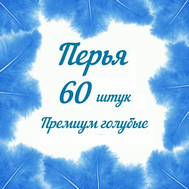 Перья 60 штук декоративные Премиум качество (12-15см) Для декра и творчества.