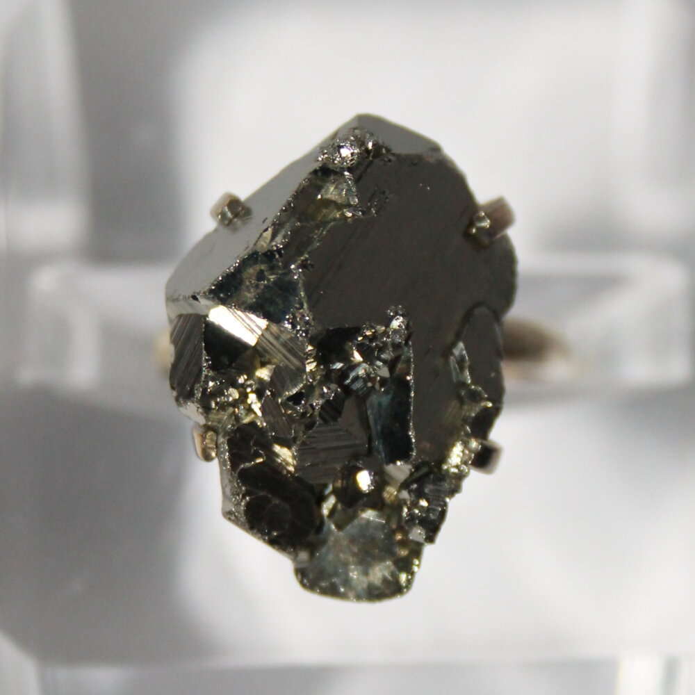 Кольцо-кулон, пирит