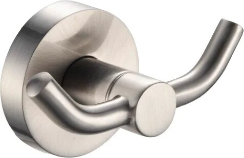 Крючок Fixsen Modern FX-51505 латунный, двойной, вешалка для полотенец в ванную