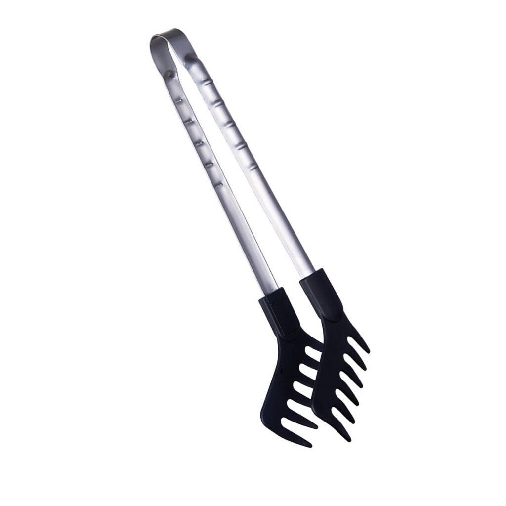 Термостойкие щипцы для салатов из нержавеющей стали с эргономичной ручкой для безопасного обращения с горячей пищей