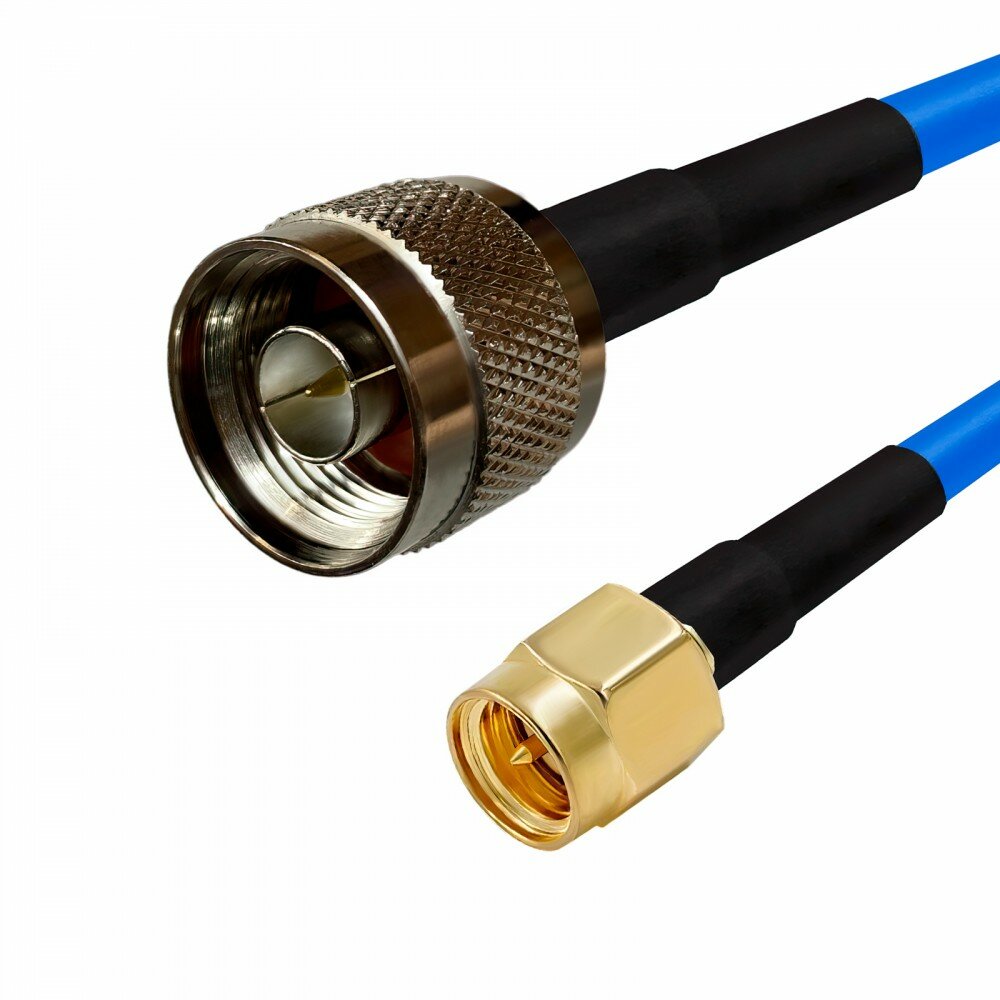 Кабельная сборка N-male - SMA-male 1 м. Кабель 8D-FB CU (медь)