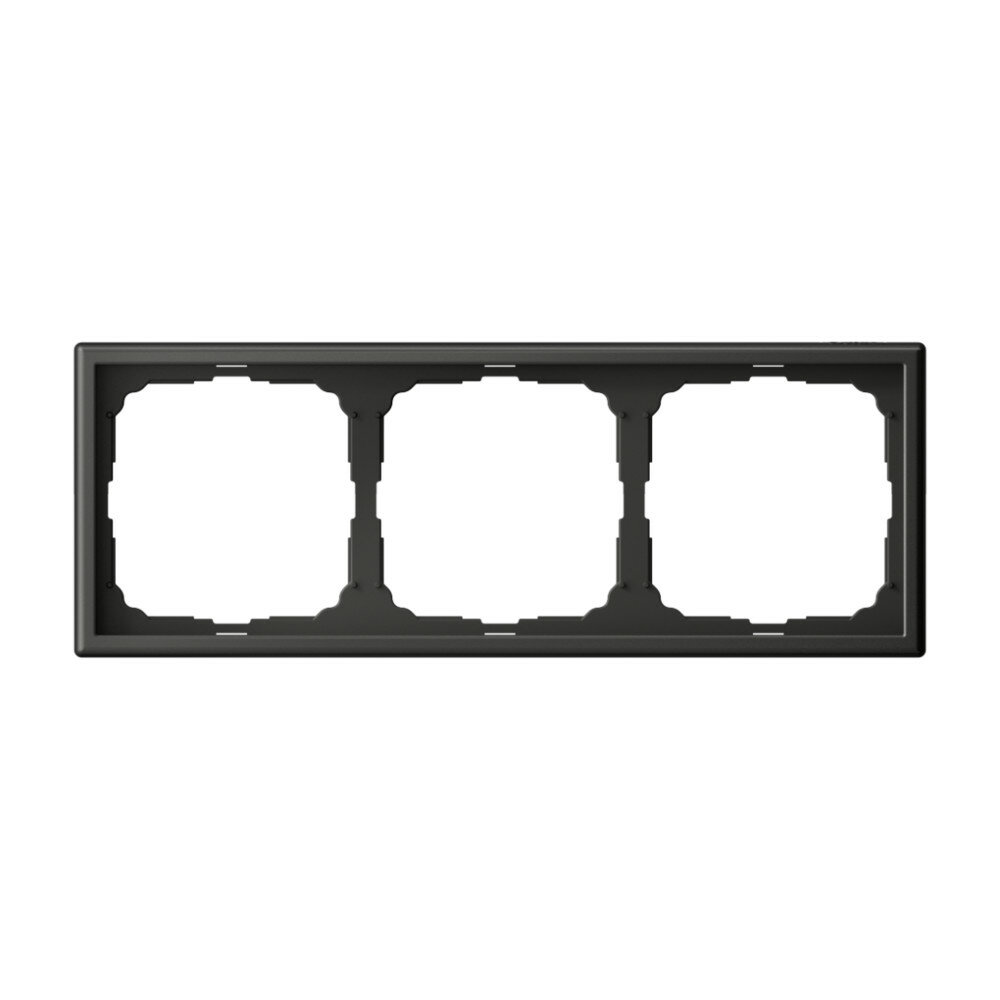 Рамка для розеток и выключателей трехпостовая (Базальт), Systeme Electric ArtGallery