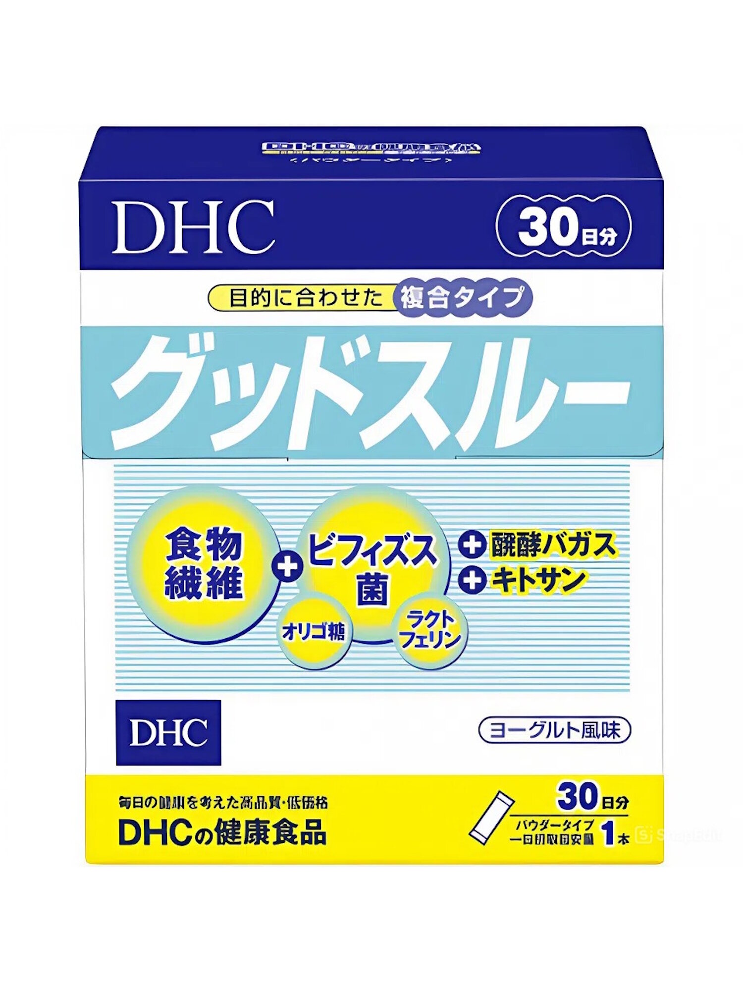 Пищевая добавка DHC "Здоровый кишечник" пребиотик с бифидобактериями и лактоферрином