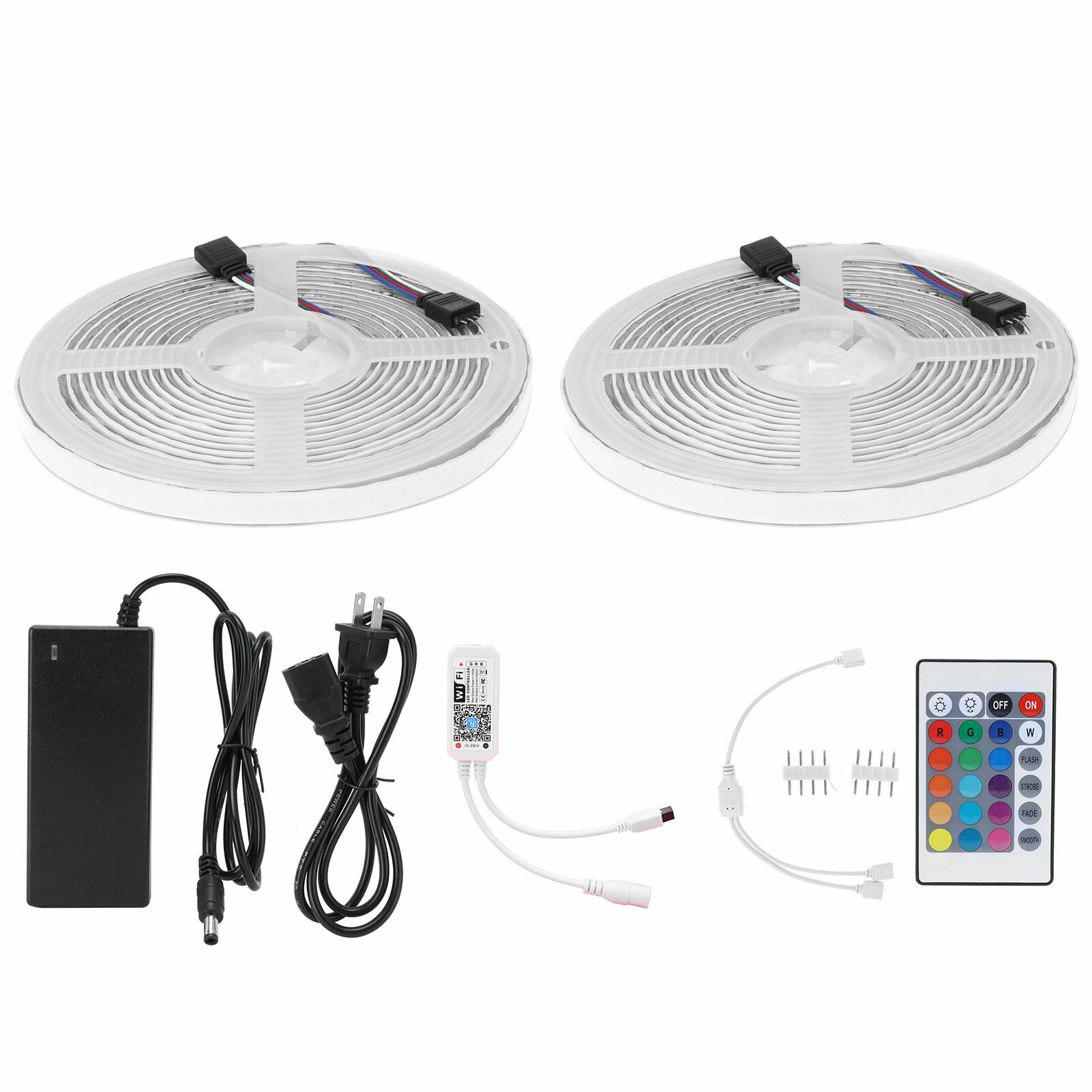 600LED WiFi RGB лента, водонепроницаемая, диммируемая, уличный декор