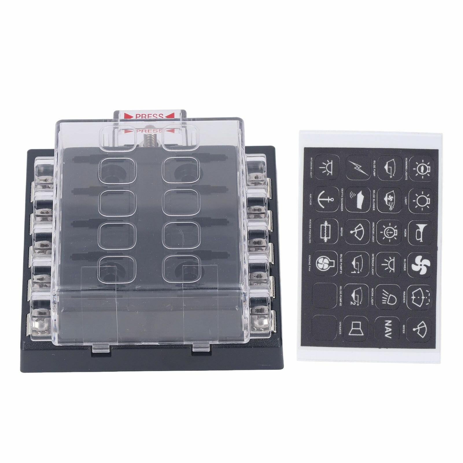 10-канальный водонепроницаемый блок предохранителей