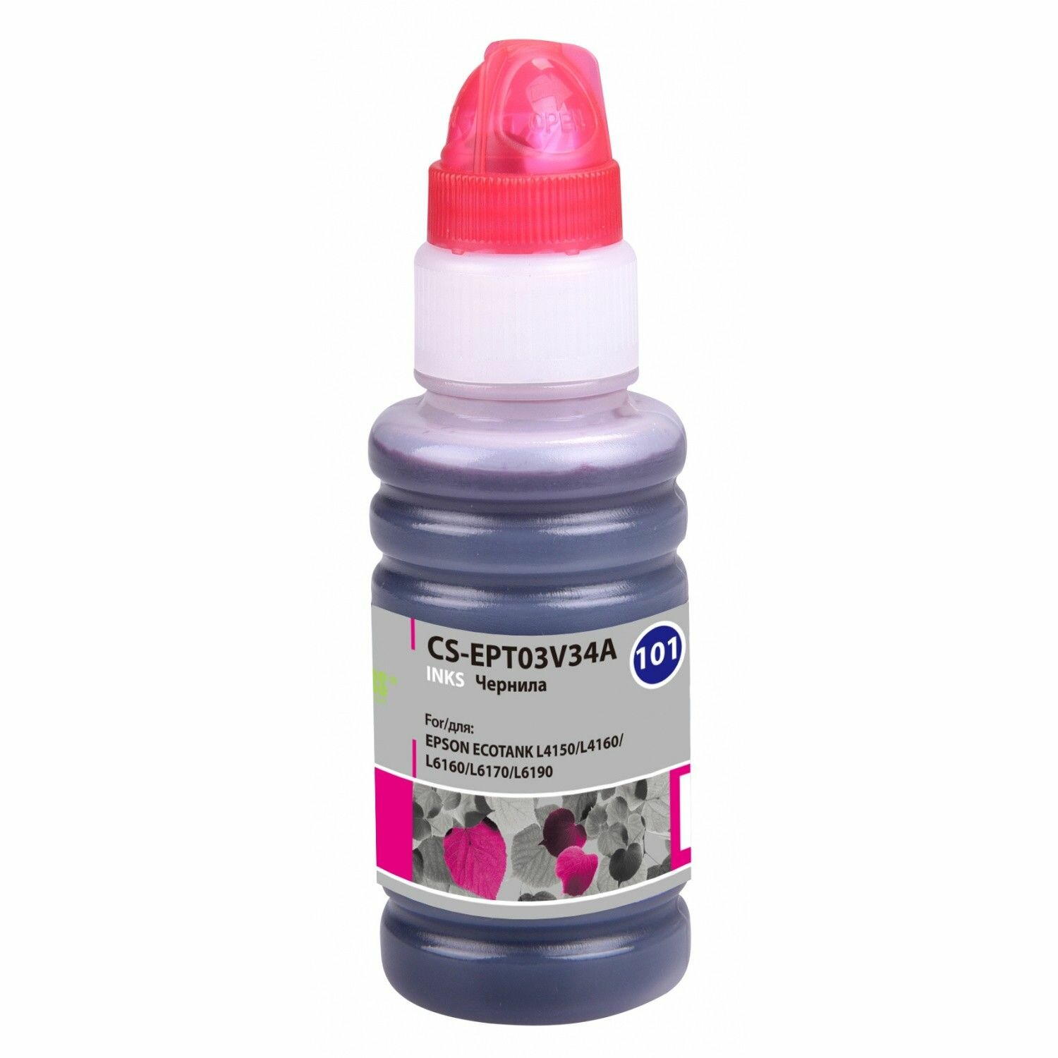 Cactus Чернила CS - EPT03V34A 101M пурпурный 70мл для Epson L4150 L4160 L6160 L6170