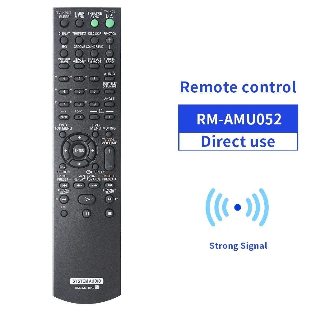 ZF применим к RM-AMU052 Новый пульт дистанционного управления для аудиосистемы SONY Пульт дистанционного управления MHC-WZ88D MHC-RV222D HCD-RV222D RV333D Fernbedienun
