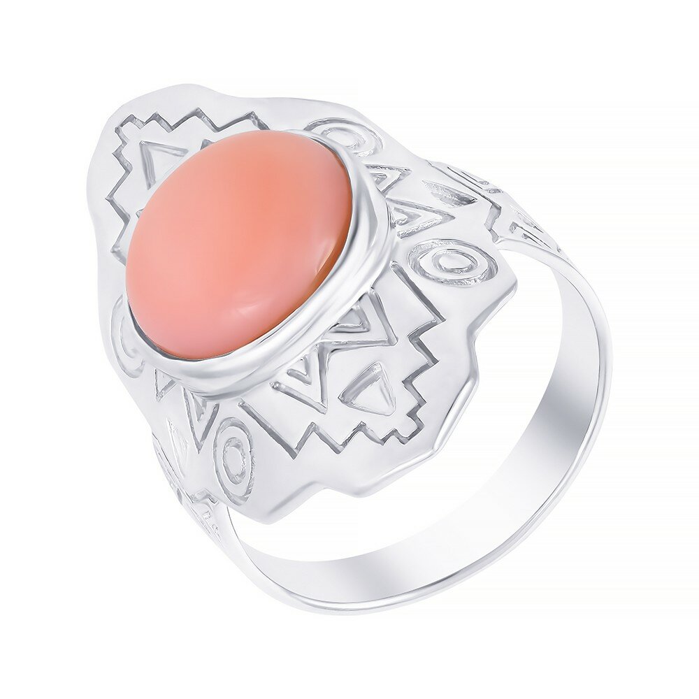 Кольцо, серебро, 925 проба, опал