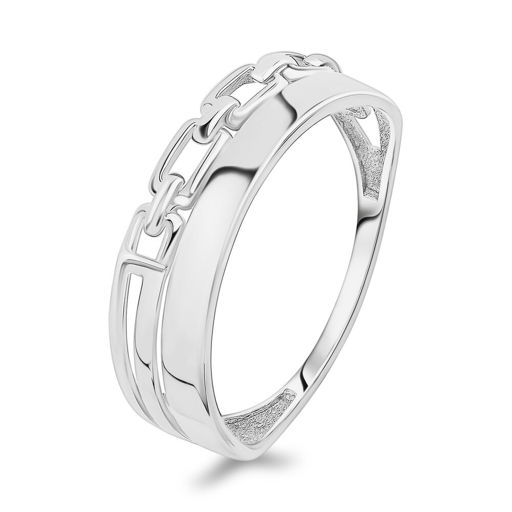 Кольцо, серебро, 925 проба, родирование