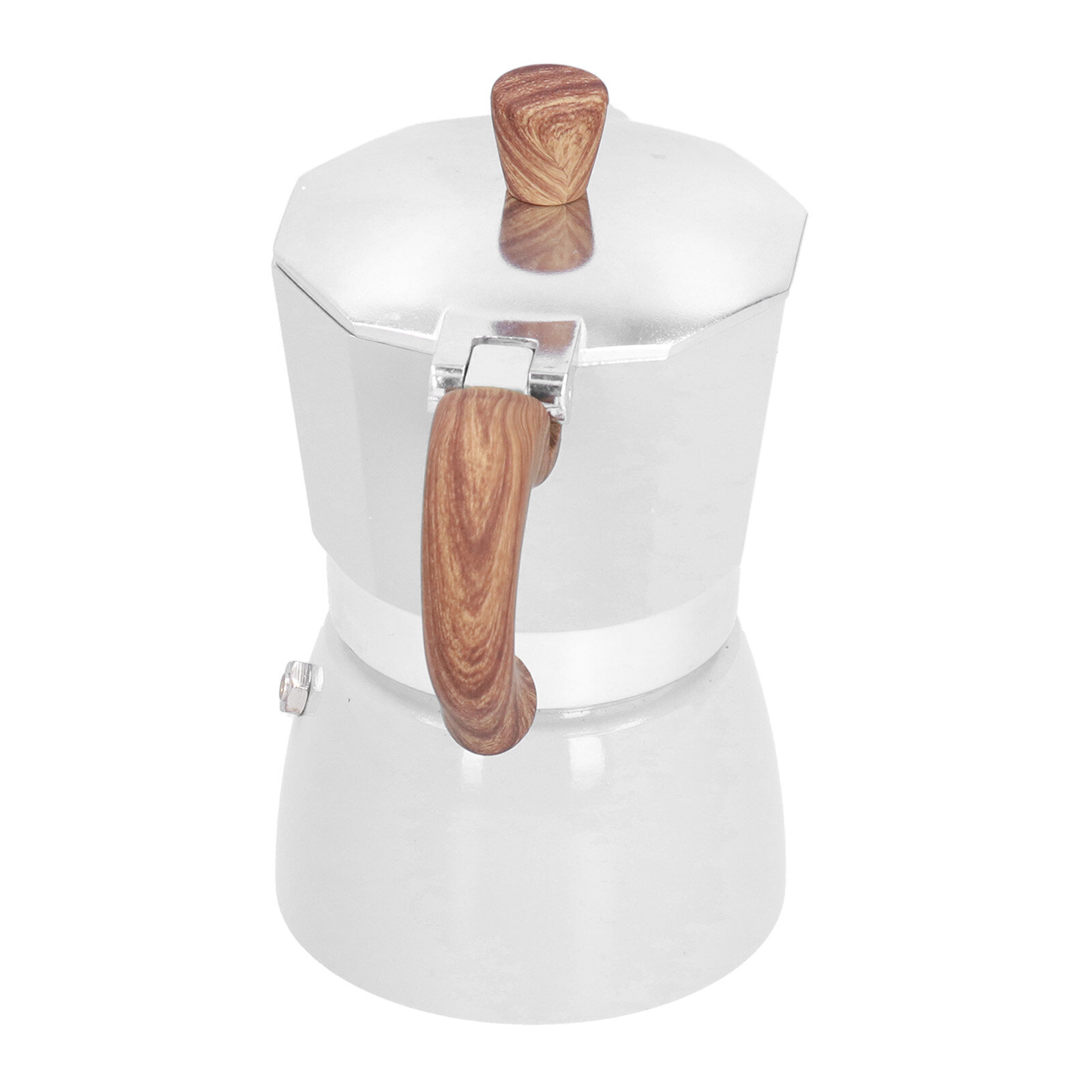 150 мл практичная алюминиевая кофеварка восьмиугольный кофейник мока для домашнего офиса кухонная техника молочно-белый