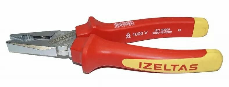 Пассатижи комбинированные 1000V 200 мм, IZELTAS, 3020126200, 13000001120