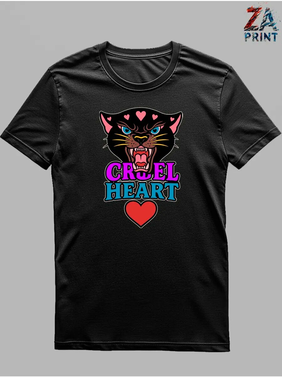 Футболка cruel heart cat