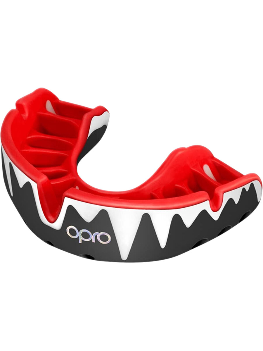 Боксерская капа Opro Platinum Level Black/White/Red оригинал