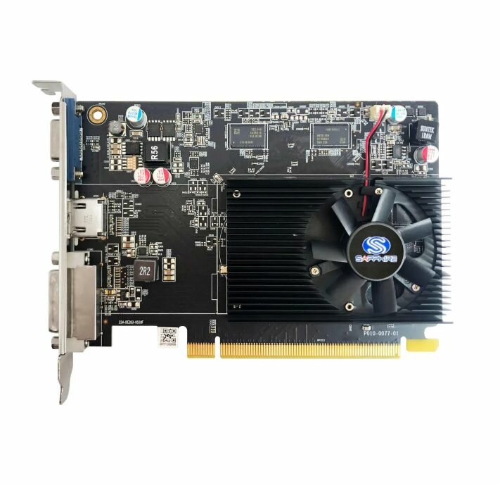 Видеокарта Sapphire AMD Radeon R7 240 (11216-35-20G R7 240 4G BOOST) - PCI Express 3.0, 4 ГБ, DDR3, 128 бит, HDMI, DVI, VGA, GPU 780 МГц
