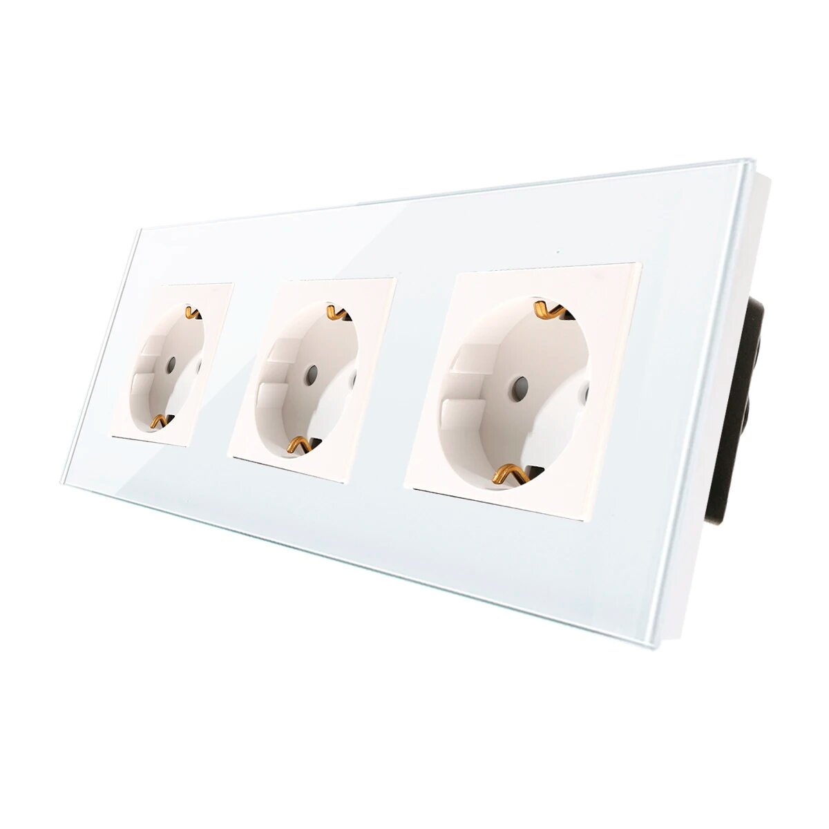 Bingoelec тройные розетки белые серые черные, EU, white, 3