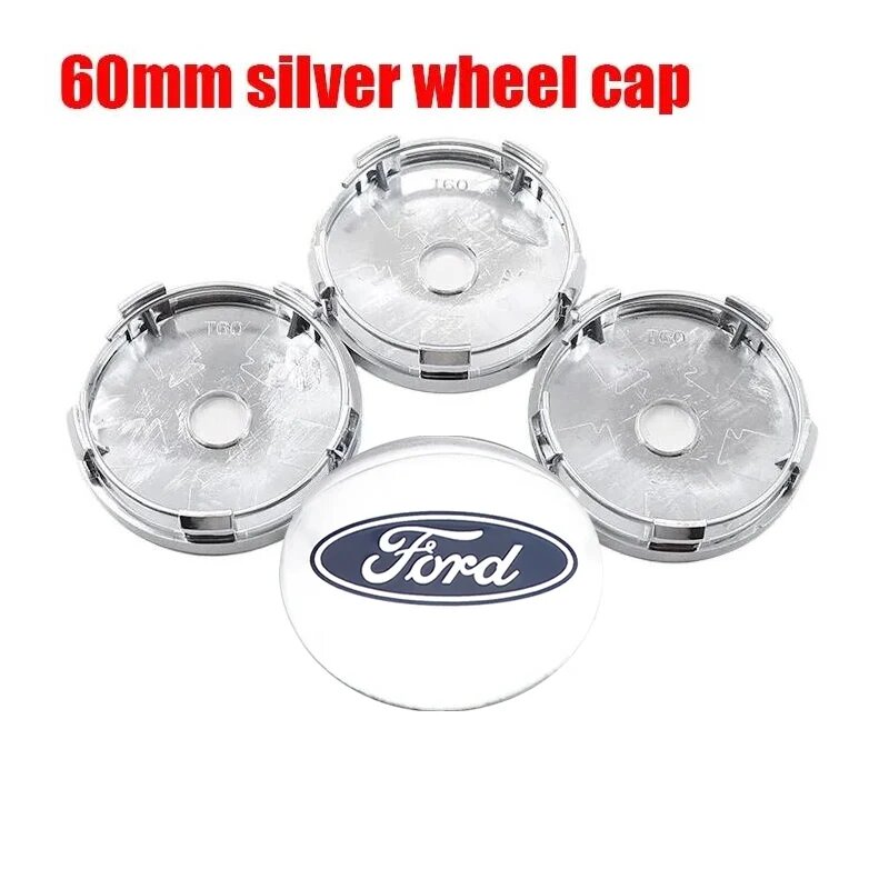 4 шт. 3D 56 мм 60 мм 65 мм 68 мм логотип Ford, эмблема автомобиля, центральная крышка ступицы колеса, авто обод, ремонт пыленепроницаемый значок, крышки, наклейки, аксессуары