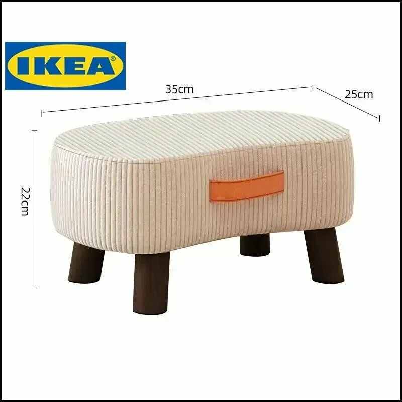 IKEA Пуф, Экокожа, 35х25х22 см