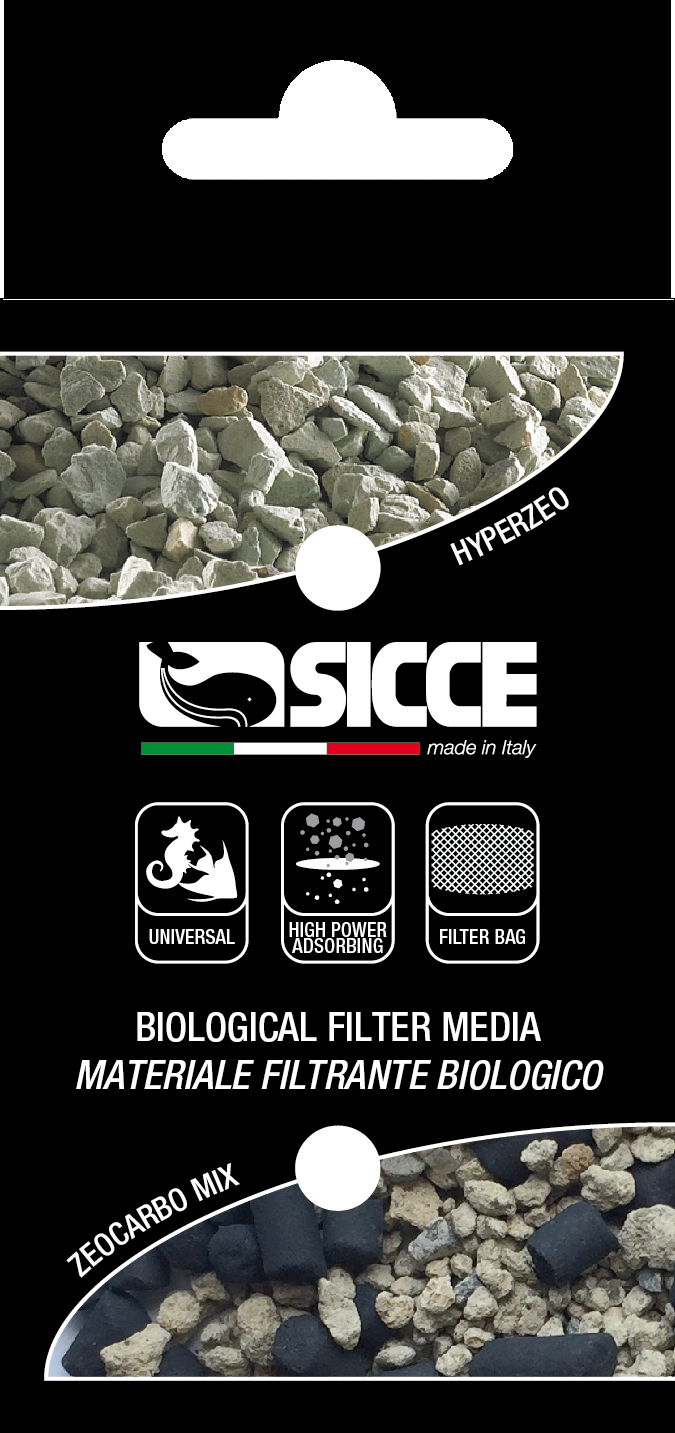 Фильтрующий материал для фильтров Sicce SHARK ADV, цеолит+уголь ZEOCARBO MIX 2х50 г.