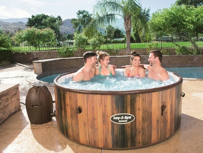 Надувной СПА-бассейн Bestway 60025 Helsinki AirJet для 5-7 чел,180х66см, 1123 л