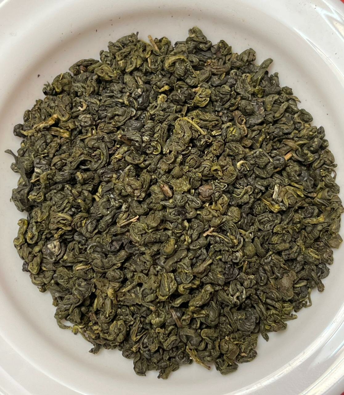 Зеленый чай Те гуань Инь 1-7-27 фасовка 100 грамм Китайская стена