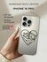 Чехол на Apple iPhone 16 Pro / Айфон 16 Про с принтом "Влюблённые котики рисунок...