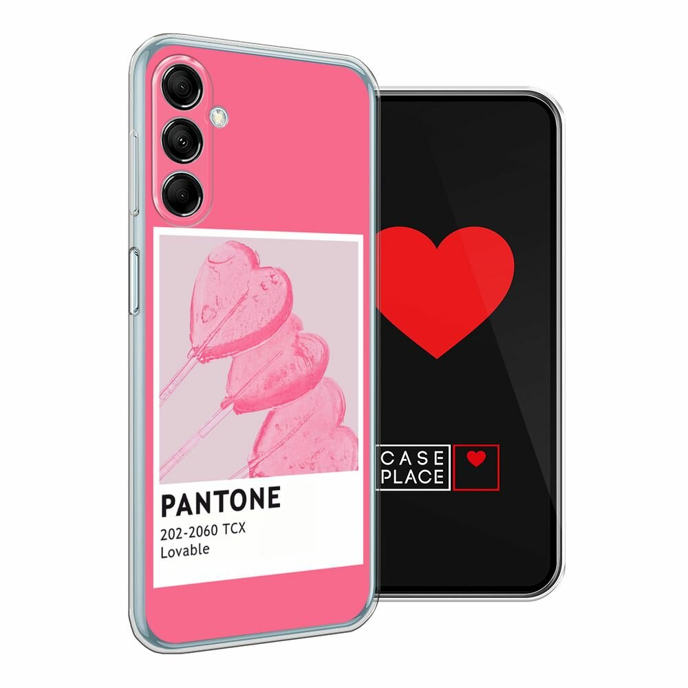 Чехол на Samsung Galaxy M14 5G / Галакси M14 5G с принтом "Pantone Lovable 1 - 14 февраля" — фото 1