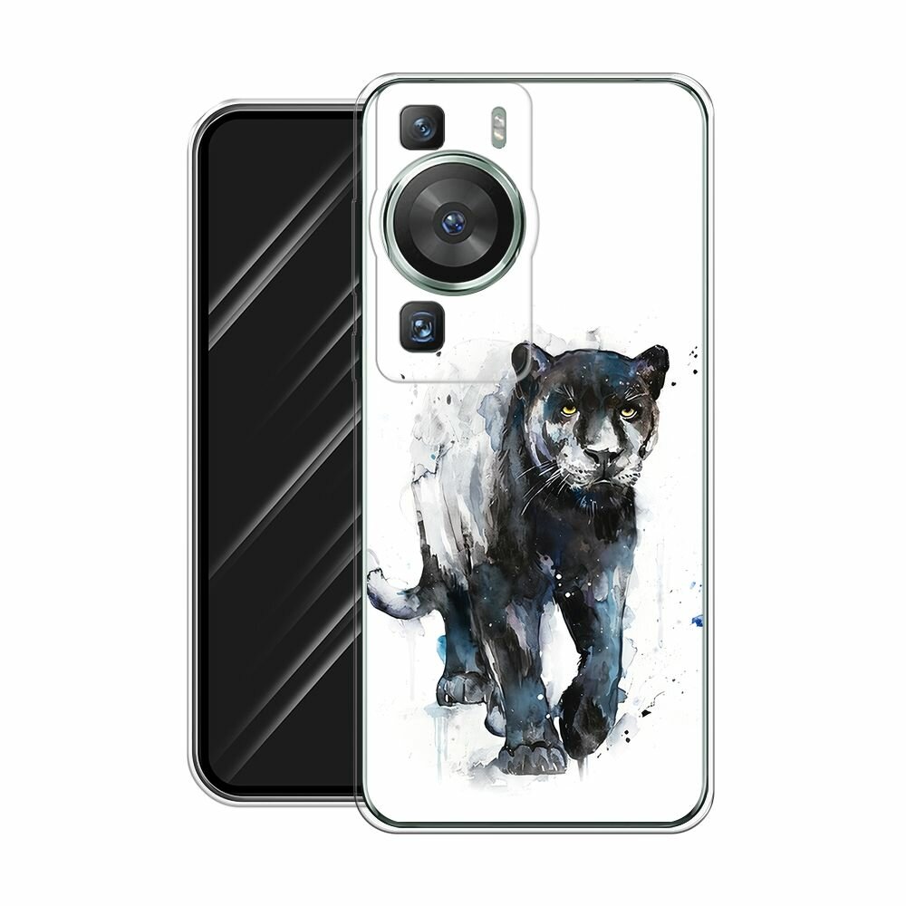 Чехол на Huawei P60/P60 Pro / Хуавей P60/P60 Про с принтом "Пантера арт 3" — фото 1
