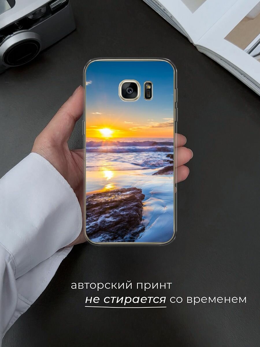 Чехол на Samsung Galaxy S7 / Самсунг Галакси С 7 с принтом "Восход 6" — фото 1
