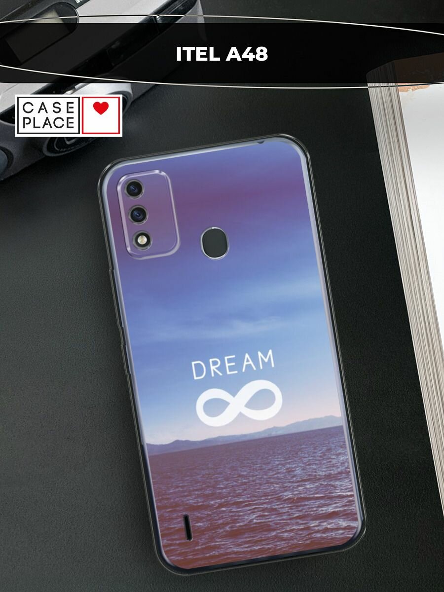 Чехол на Itel A48 / Ител А48 с принтом "Dream бесконечность"