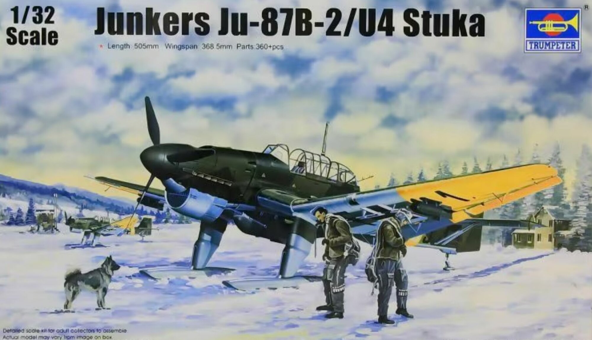 Trumpeter 1/32 03215 Junkers Ju-87B-2/U4 Stuka сборная модель самолета